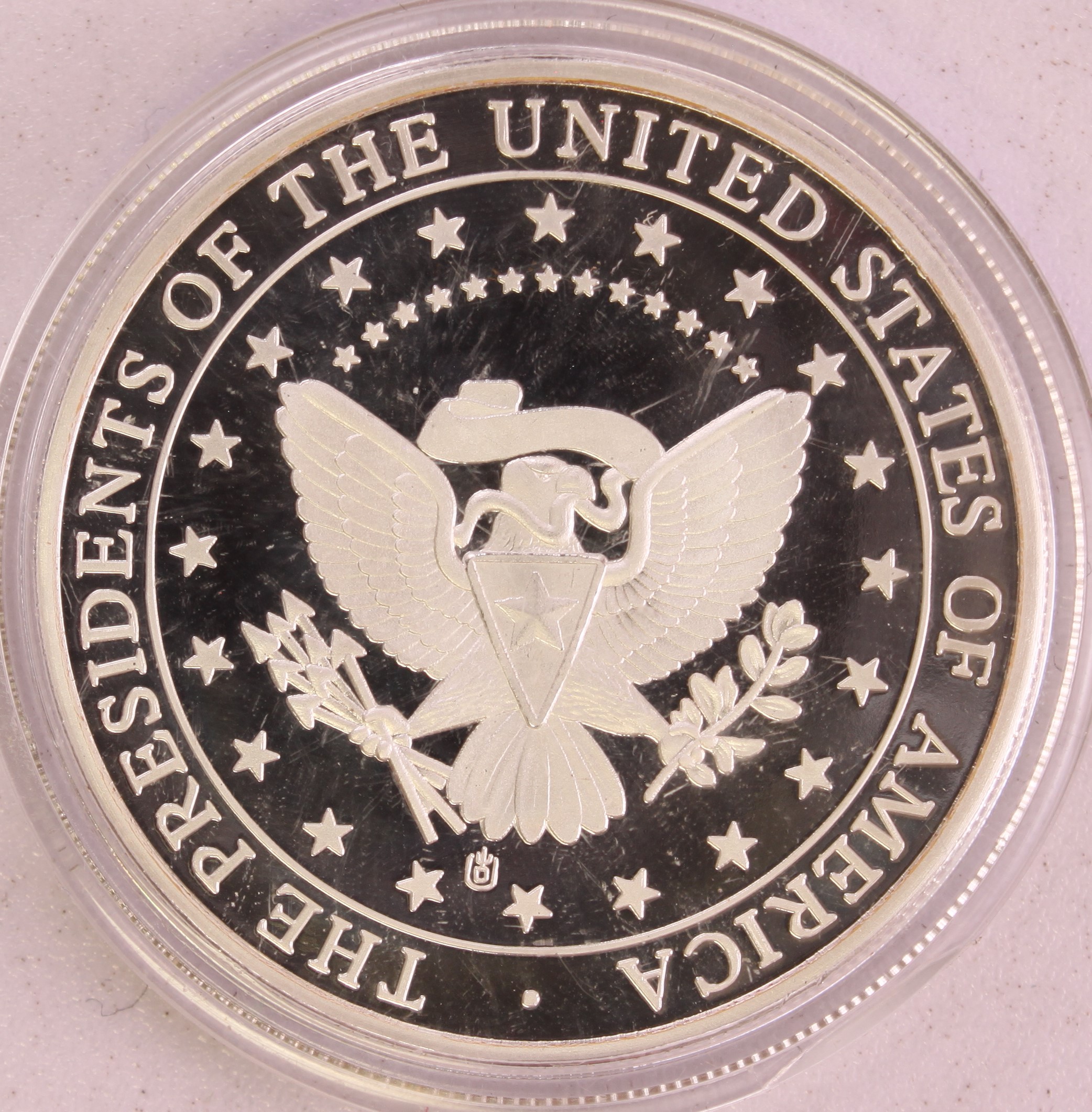 1961-1963 John F. Kennedy 35th President Silver Plated Special Round ...