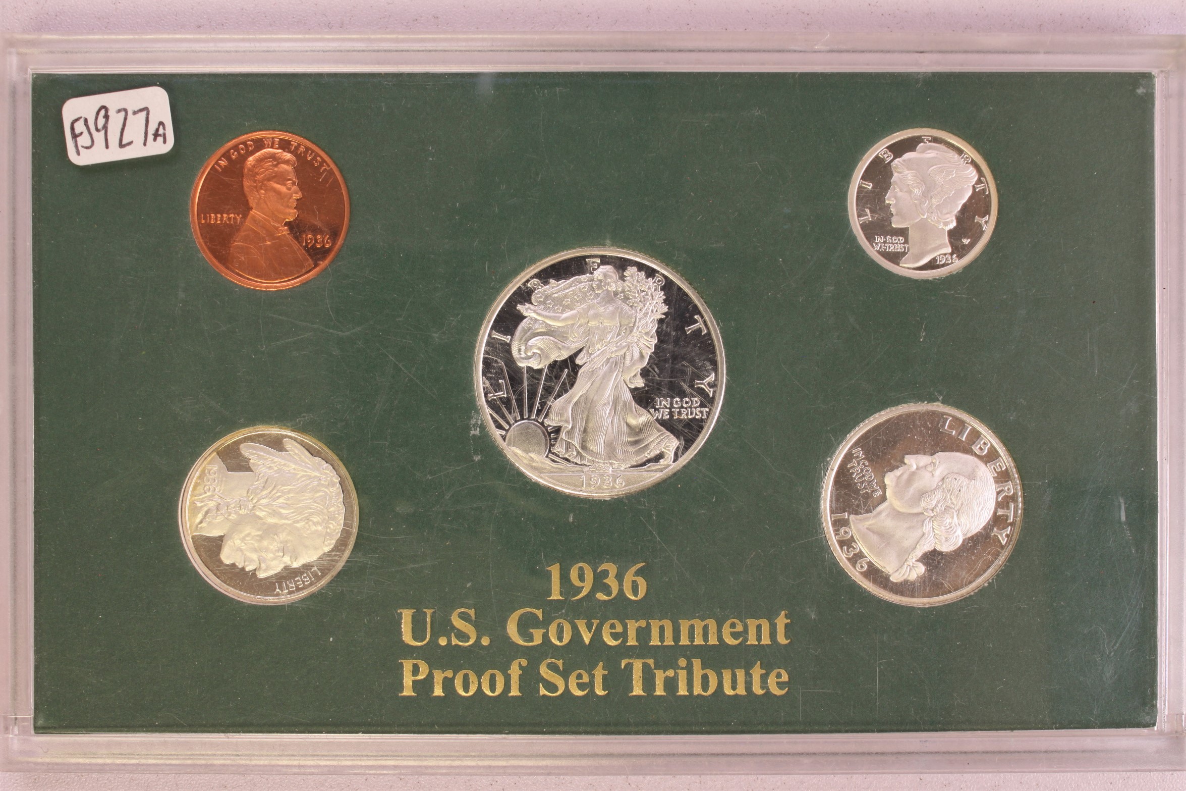 1936 US Silver Fantasy Issue Government Proof Set Tribute | Property Room
