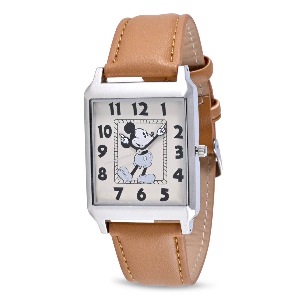 Disney MK50006 Mickey Mouse His and Hers Brown Cream Watches Set of 2 ...