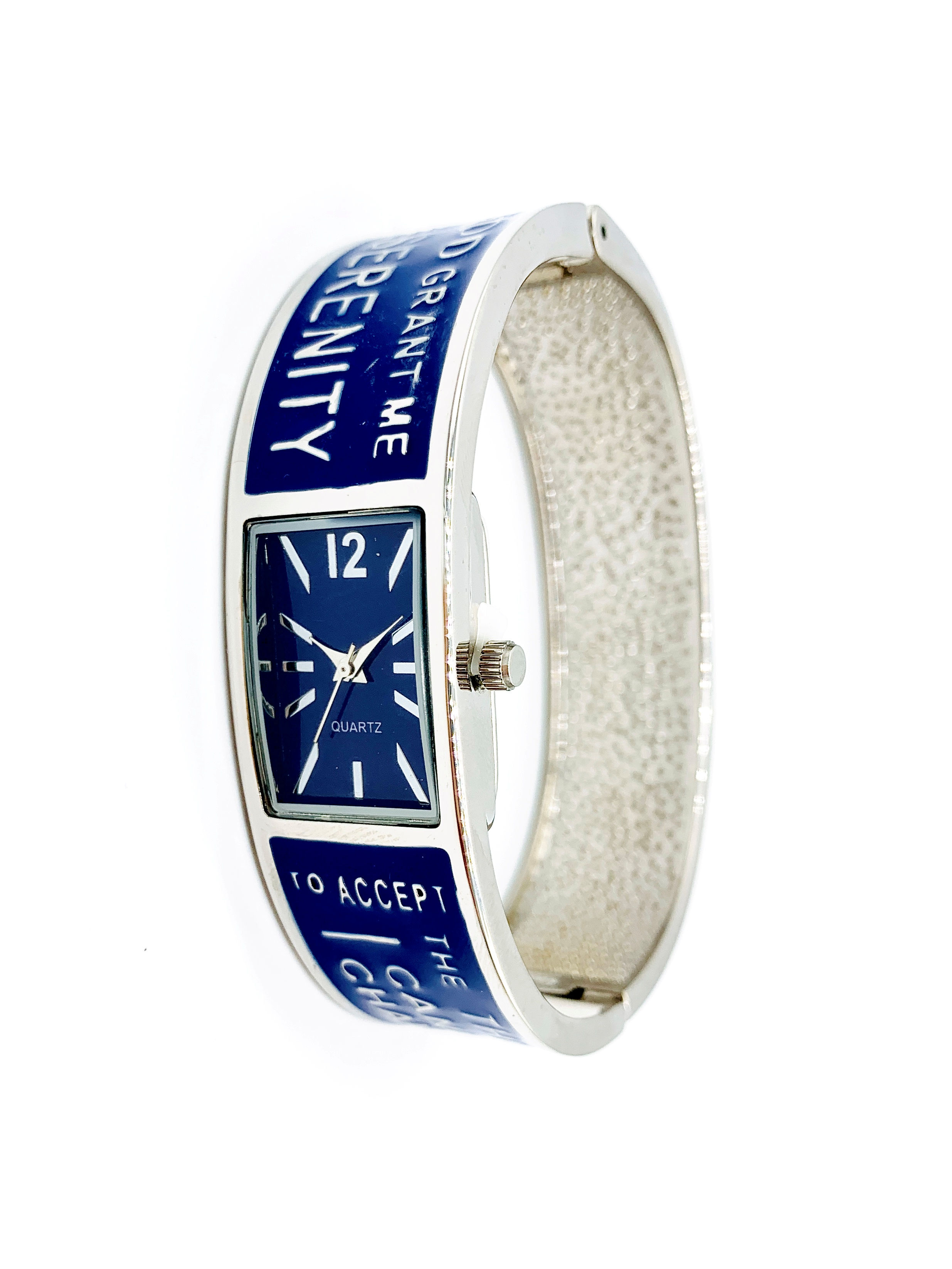 Avon Women's Signature Collection Serenity Prayer Cuff Bracelet Watch ...