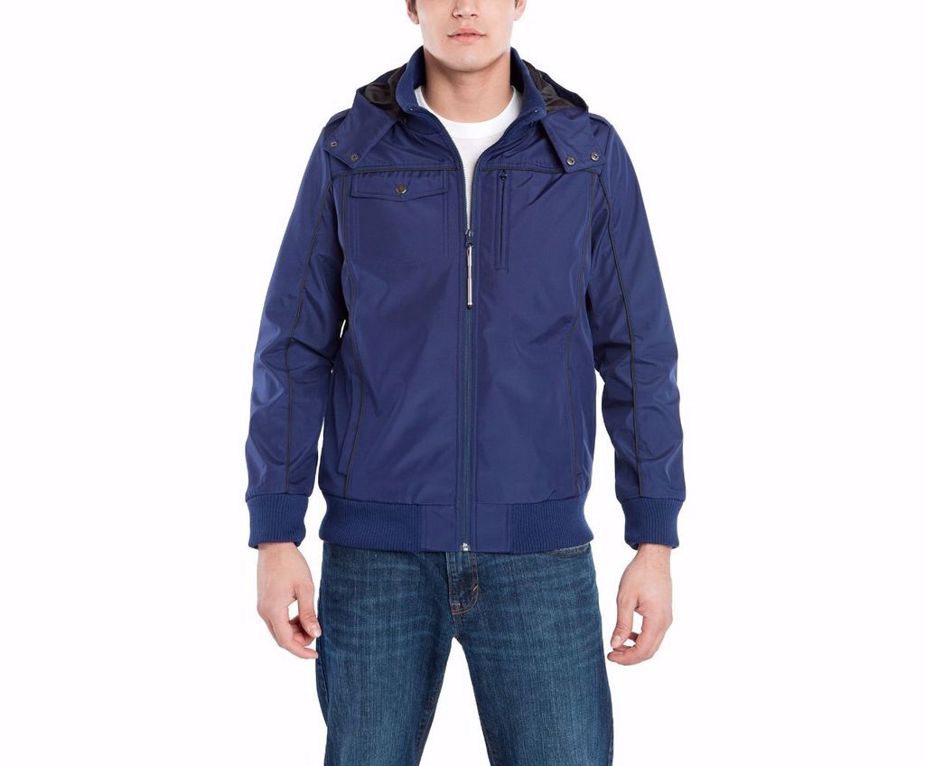 BAUBAX Men's Blue Bomber Jacket - Size Small | Property Room