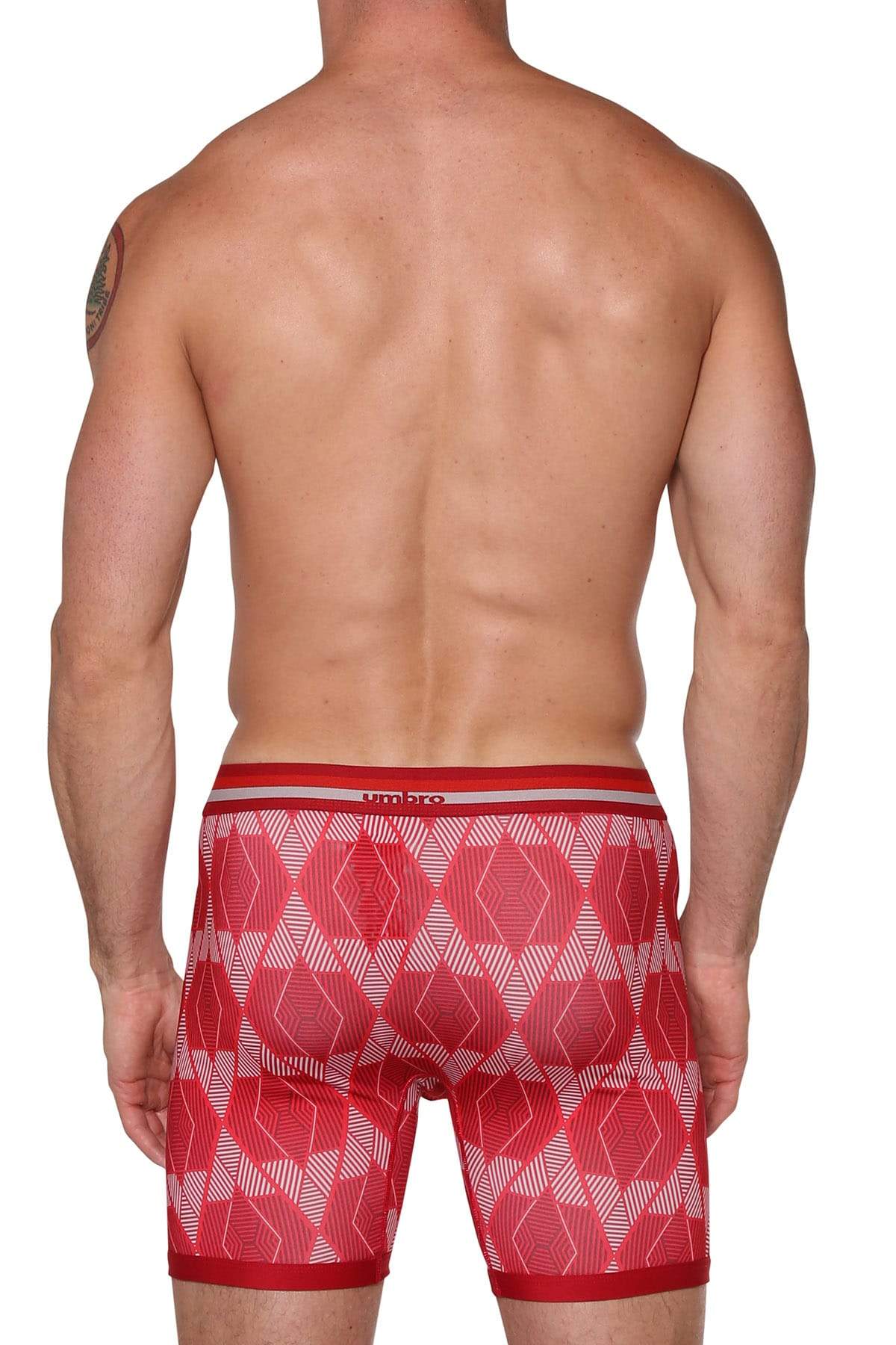 UMBRO Men s Performance Boxer Briefs Red Geometric Shorts Size Extra UMBRO Men s Performance Boxer Briefs Red Geometric Shorts Size Extra