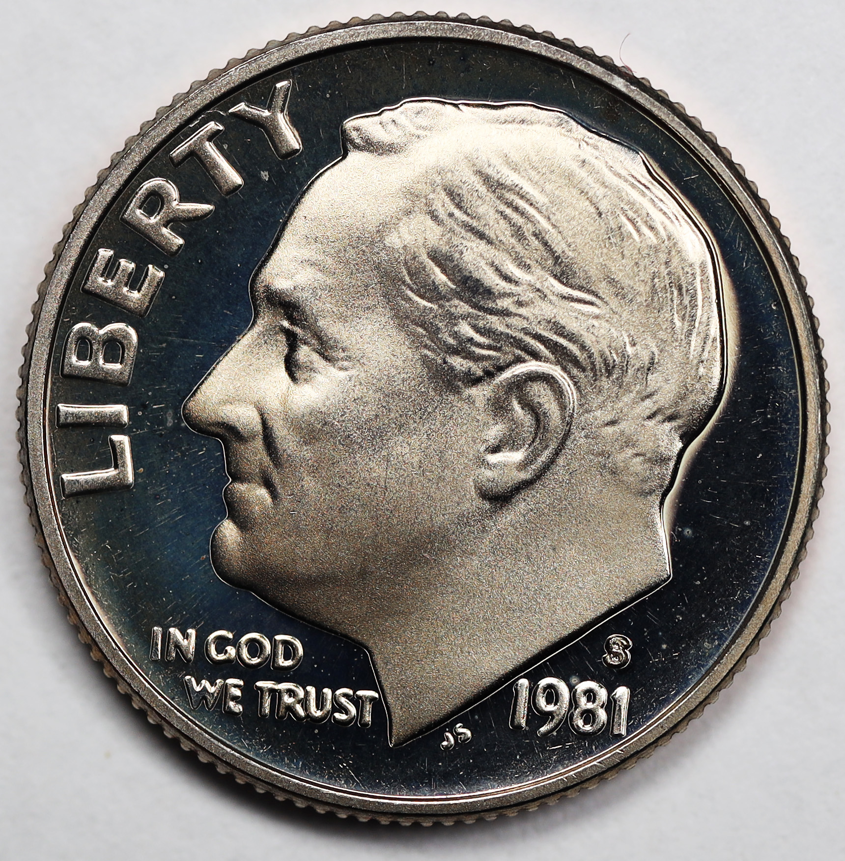 1981-S Proof Deep Cameo Type 1 Roosevelt Dime | Property Room