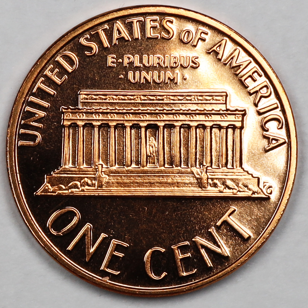 1975-S Gem PROOF Multi-Color Obverse Tone Lincoln Memorial Cent ...