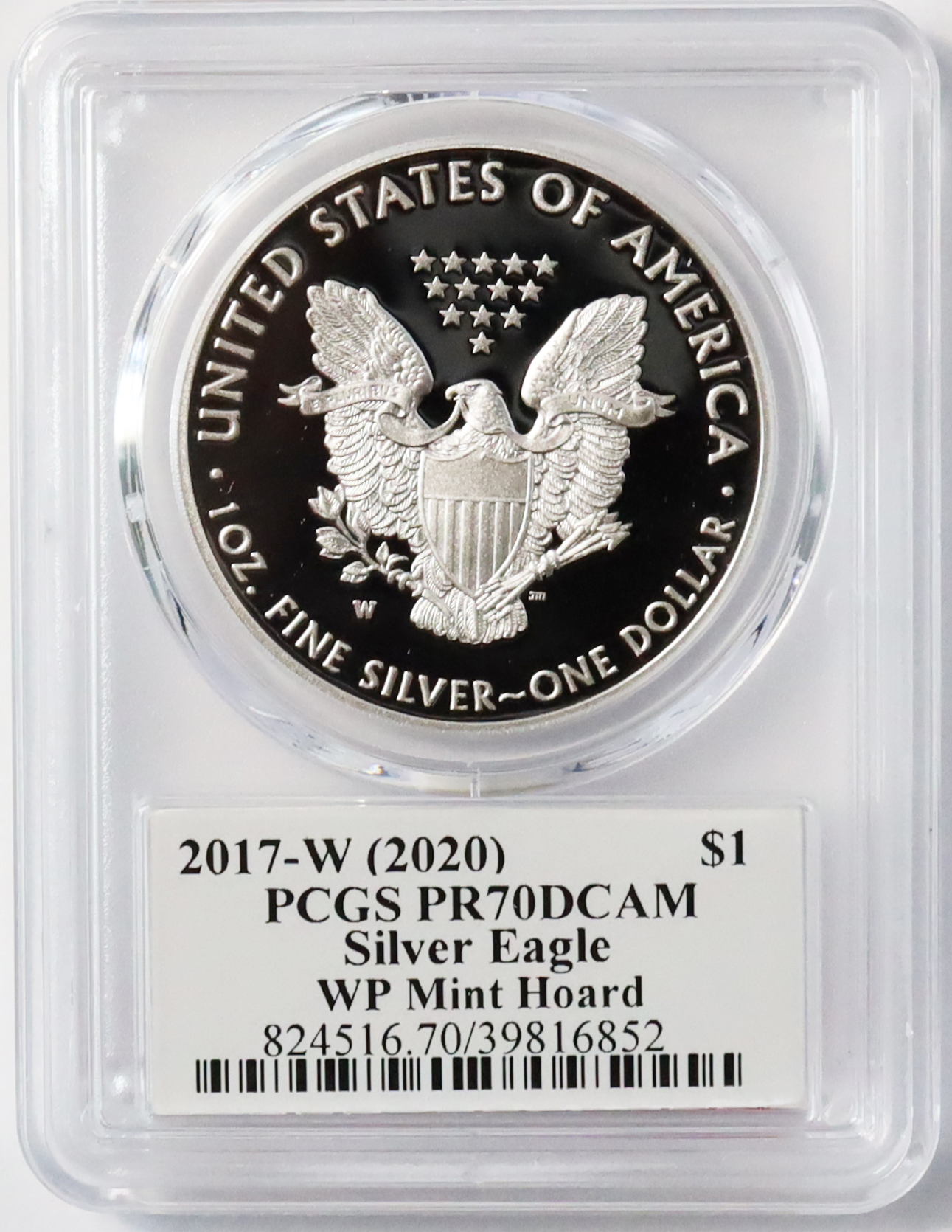 Jim Peed Signed 2017 [2020]-W PR70 Deep Cameo Silver Eagle - 2020 Mint ...