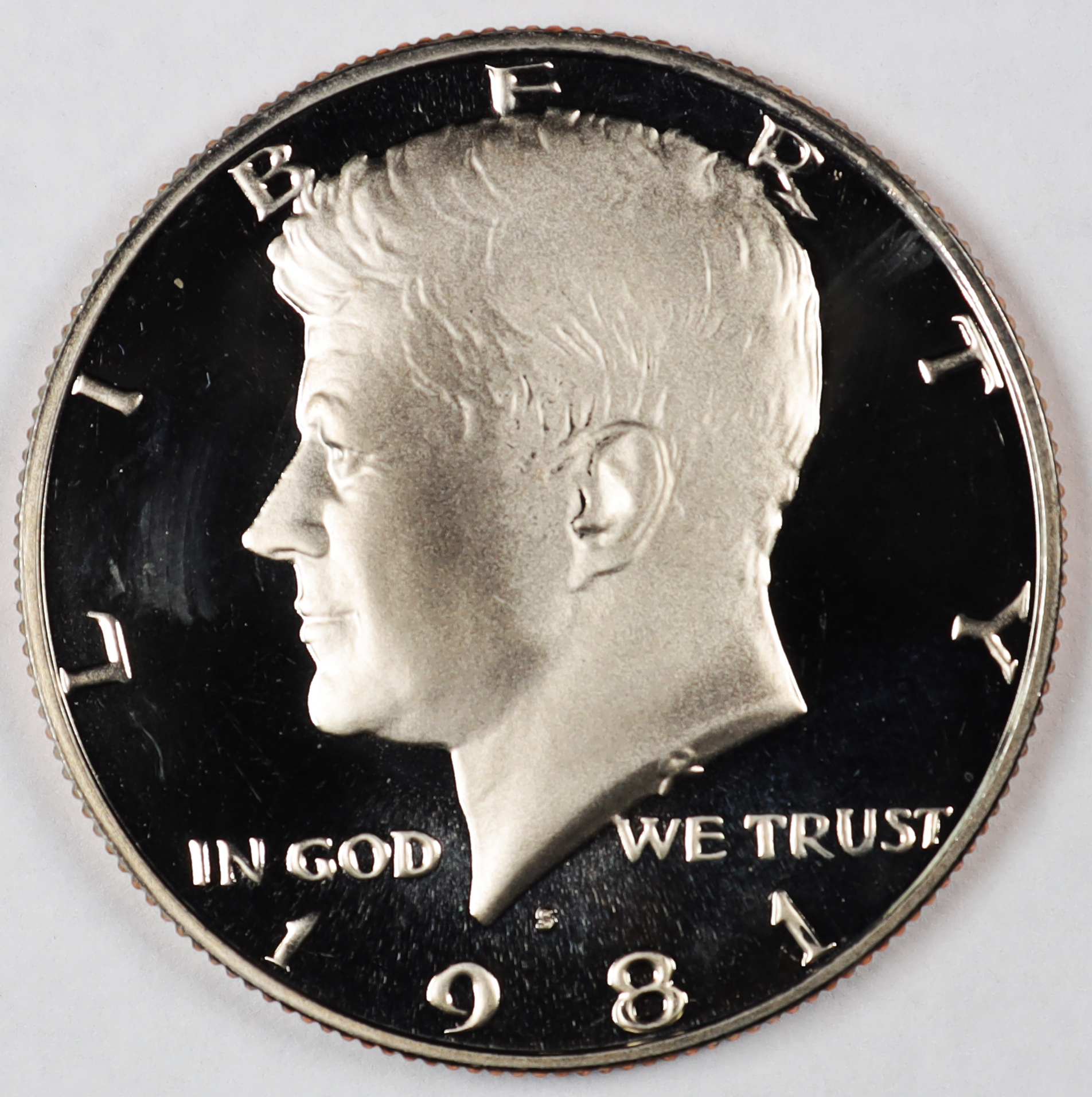 1981 Proof Deep Cameo Type 1 Kennedy Half Dollar | Property Room