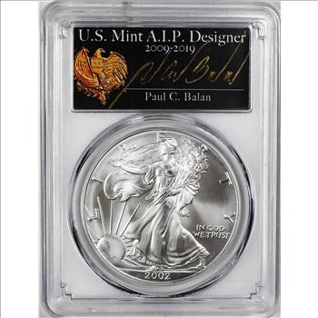 Pop. 1 of 34, 2002 PCGS Extremely Rare MS-70, Exclusive Black/Gold ...