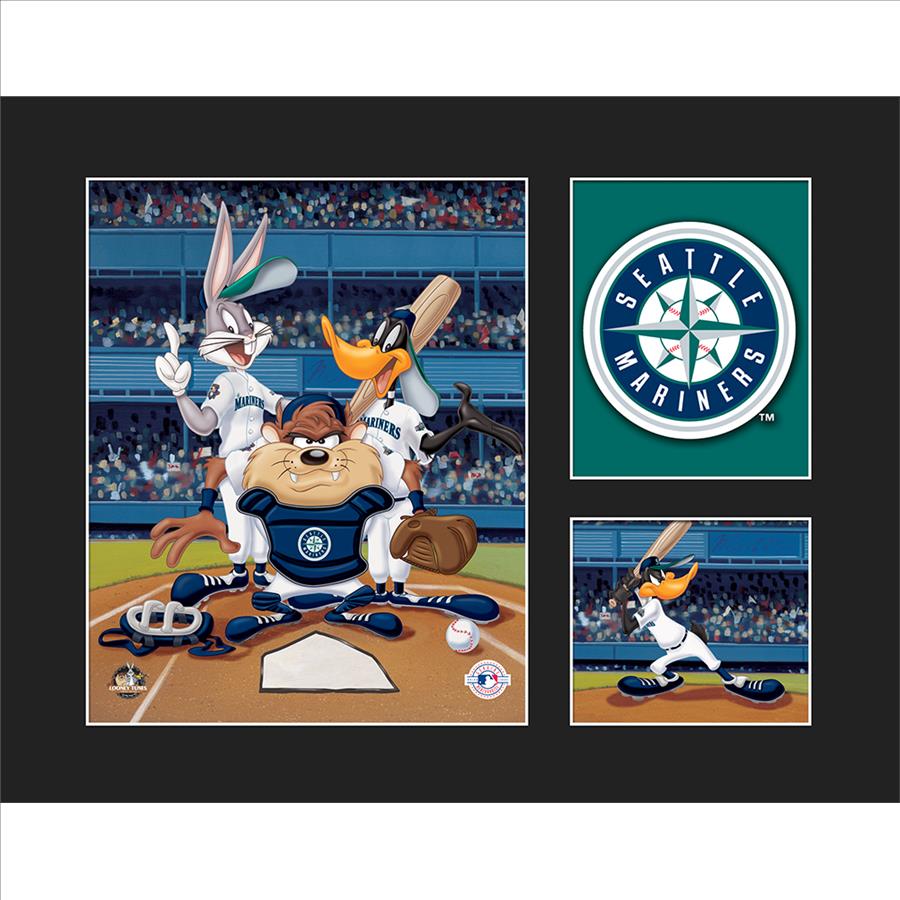 Seattle Mariners - Looney Tunes L.E. Matted Lithograph | Property Room