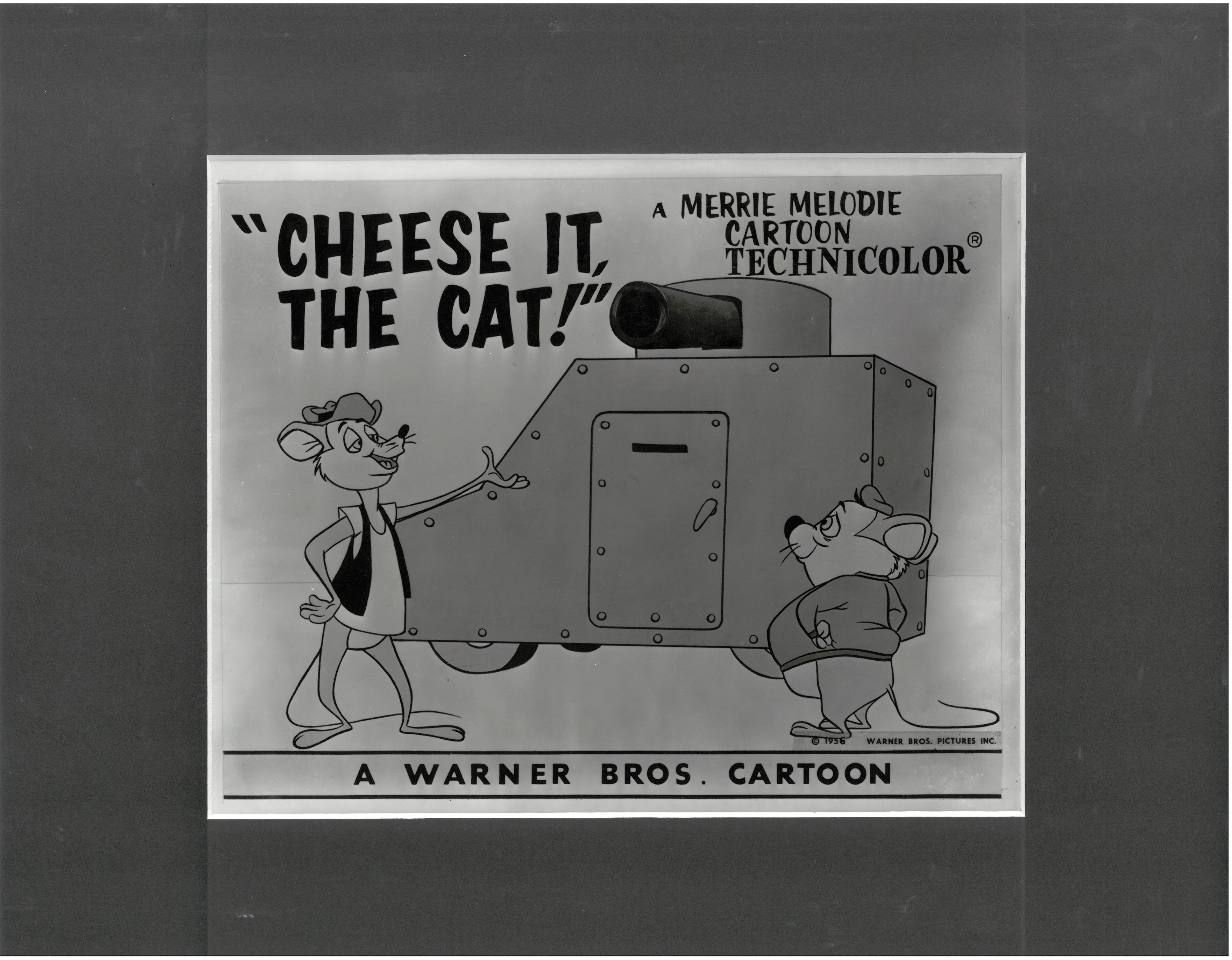 Warner Bros. Original Lobby Card- "Cheese It, The Cat" | Property Room