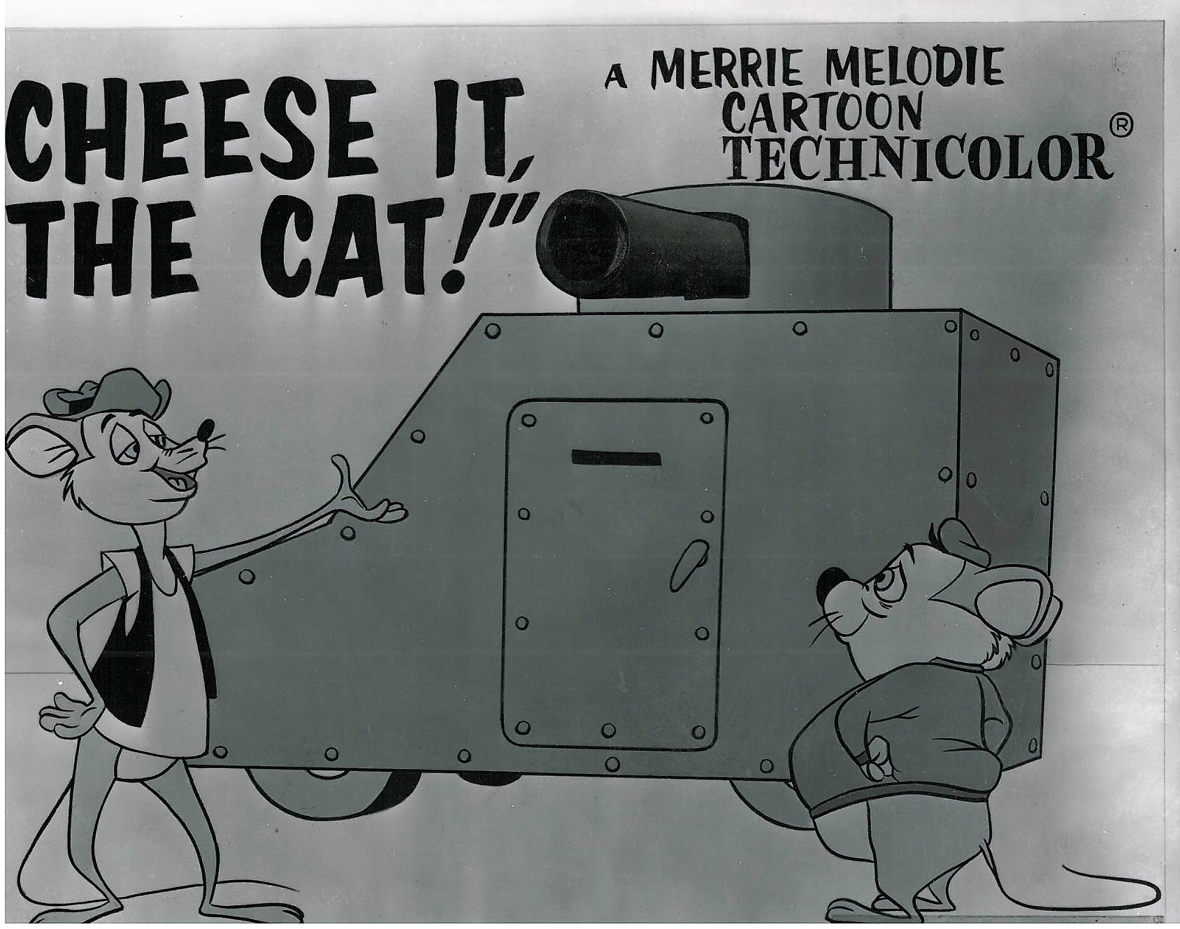 Warner Bros. Lobby Card- "Cheese It, The Cat" | Property Room