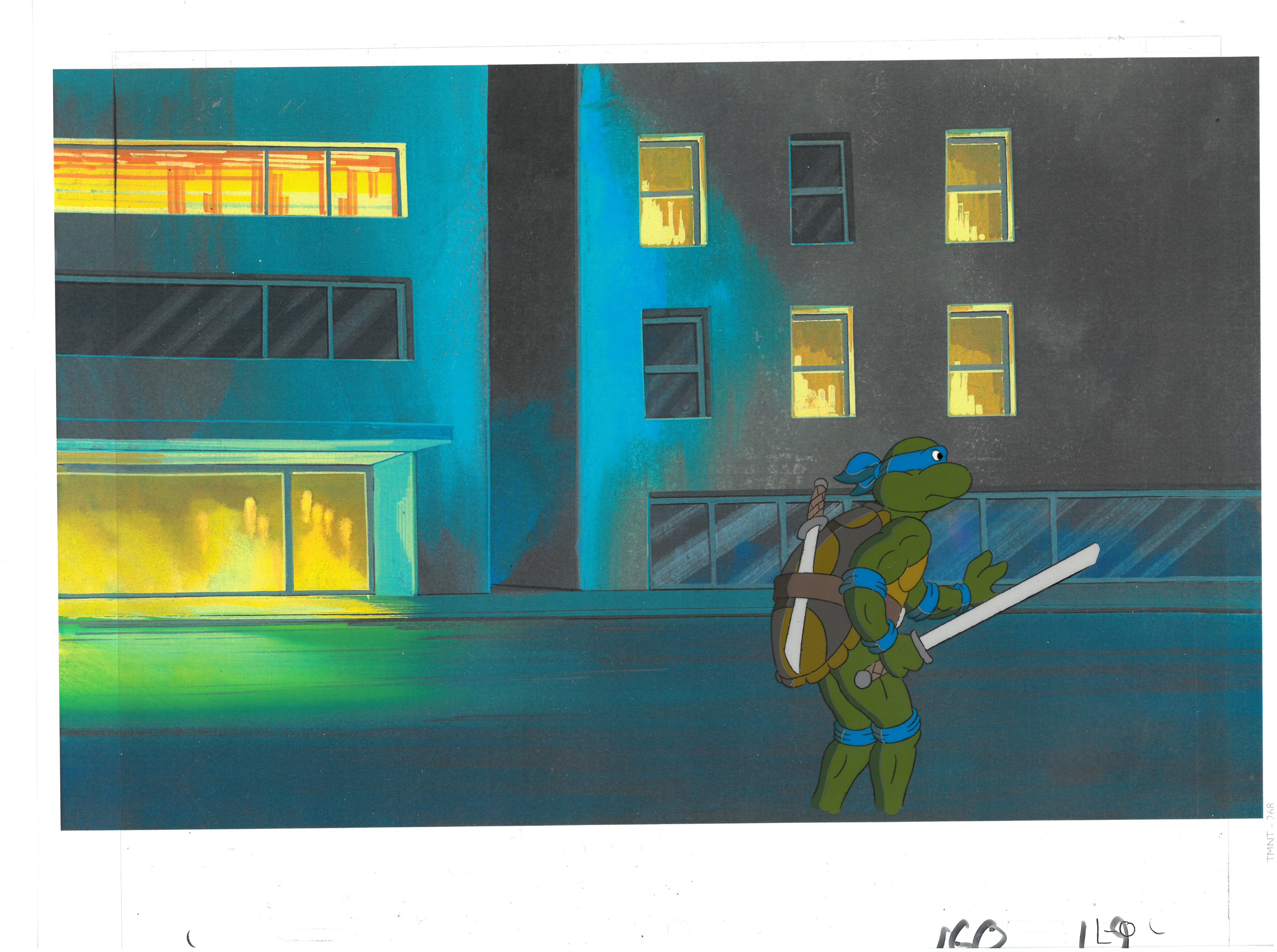 TMNT - Leonardo Production Cel with Matching Drawing | Property Room