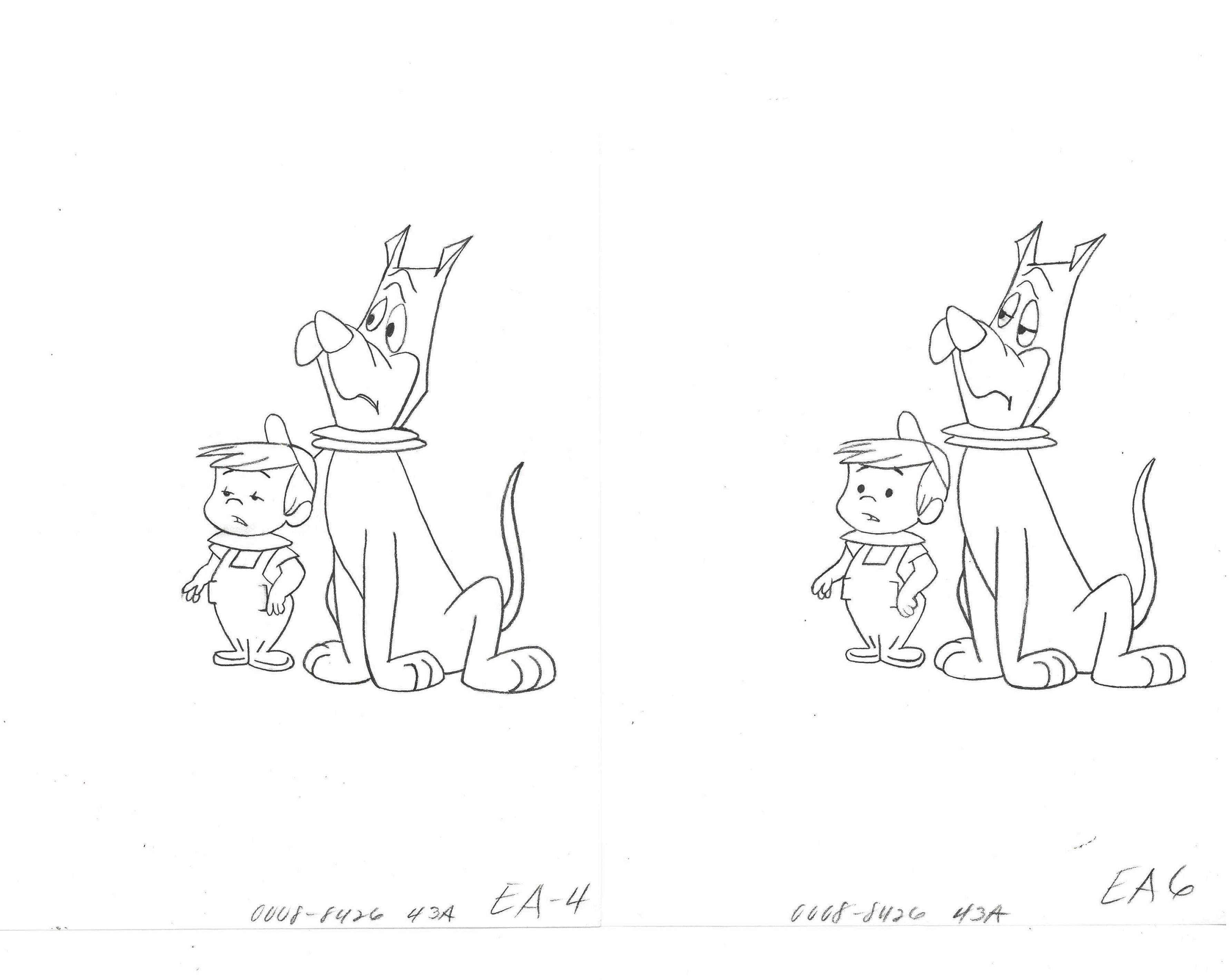 The Jetsons - Original Production Drawings - Astro and Elroy | Property ...