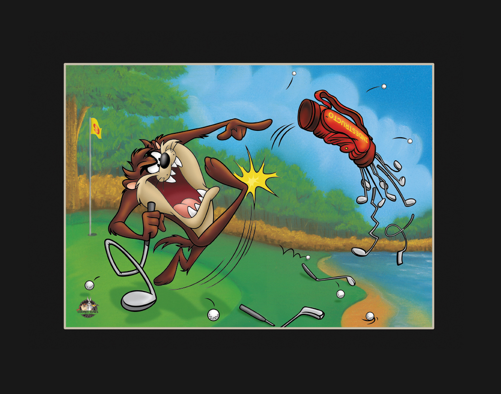 Terrible Taz Golf - LE Lithograph | Property Room