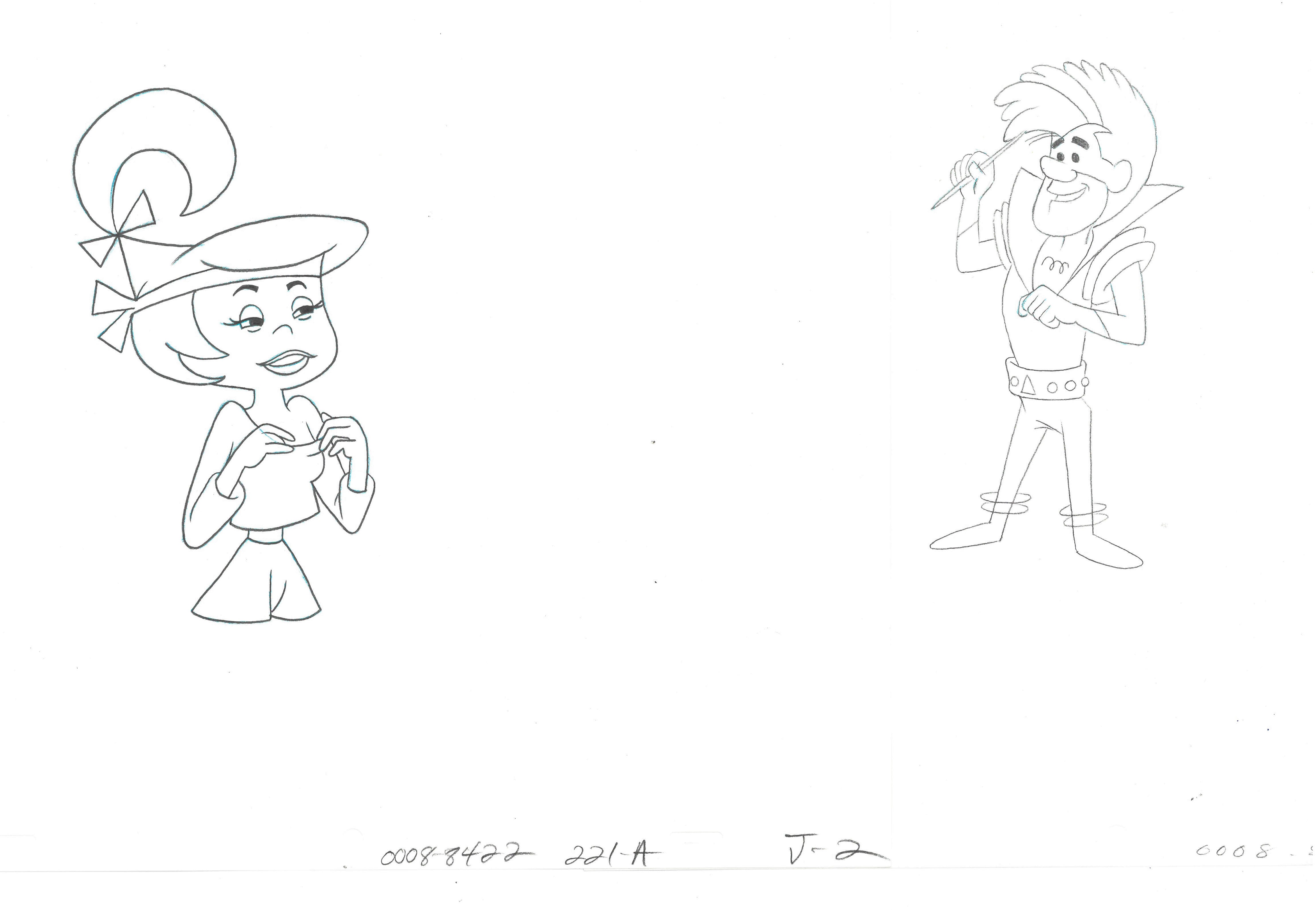 The Jetsons - Original Production Drawings - Judy and Jet Screamer ...