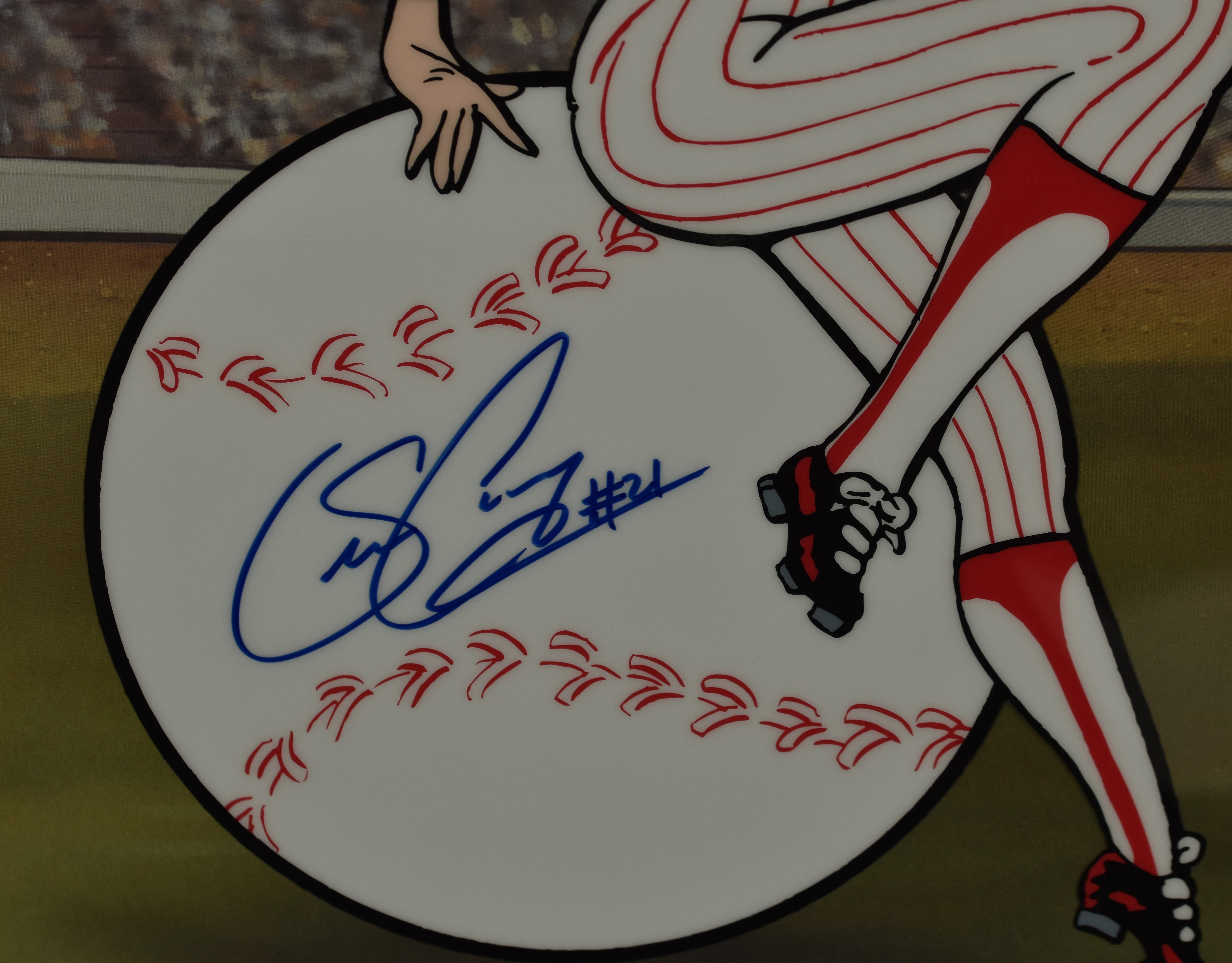 Signed Sean Casey- Cincinnati Reds Betty Boop Sericel | Property Room