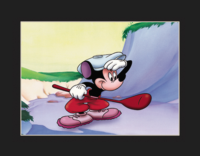 Mickey Mouse - Lost Ball Lithograph-Matted | Property Room