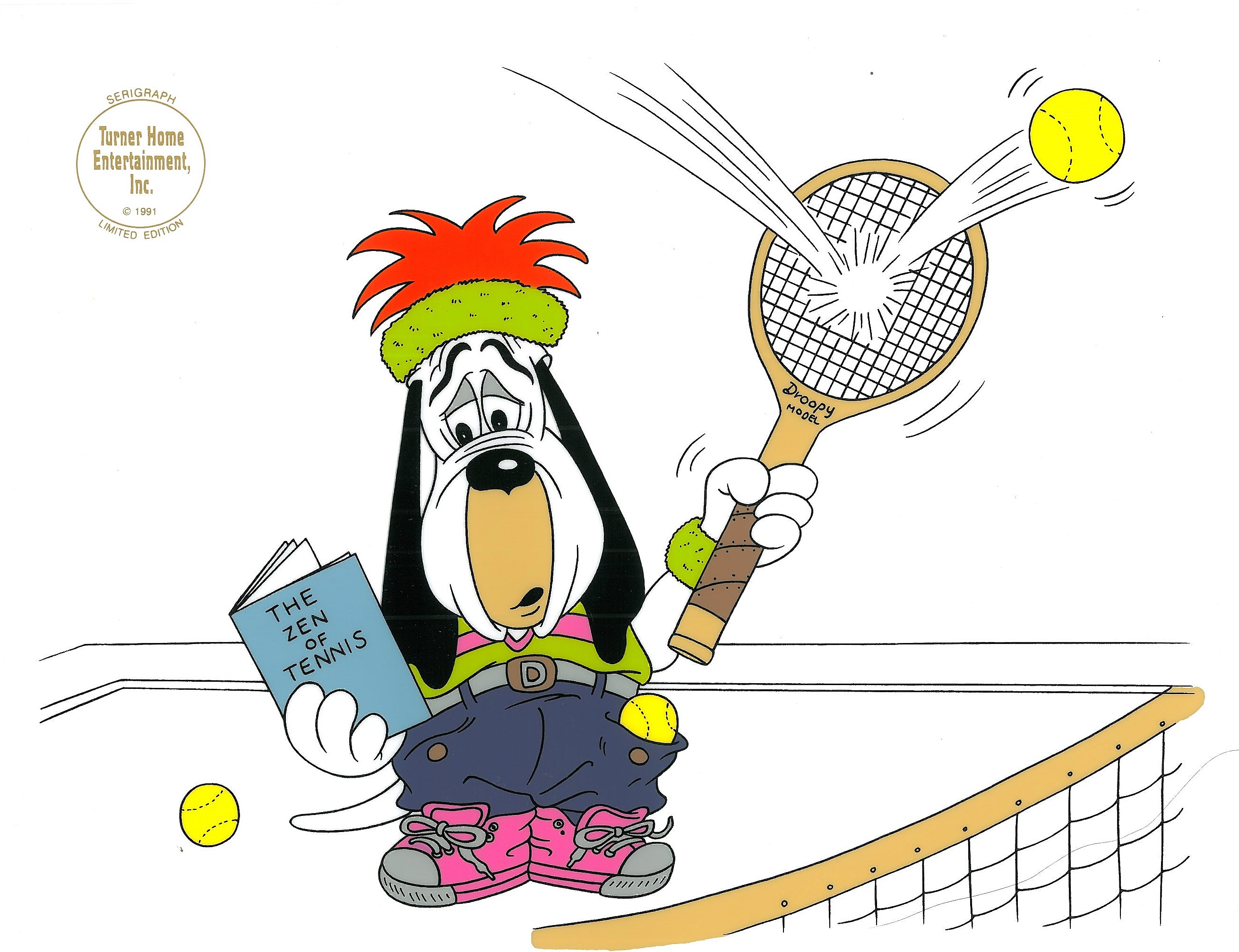 Droopy - L.E. Tennis Themed Sericel | Property Room