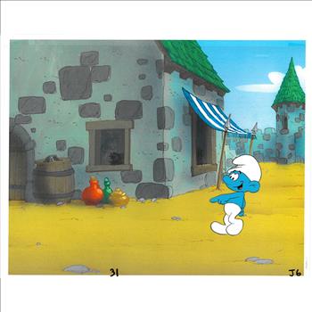 Farmer Smurf - Original Production Cel from The Smurfs | Property Room