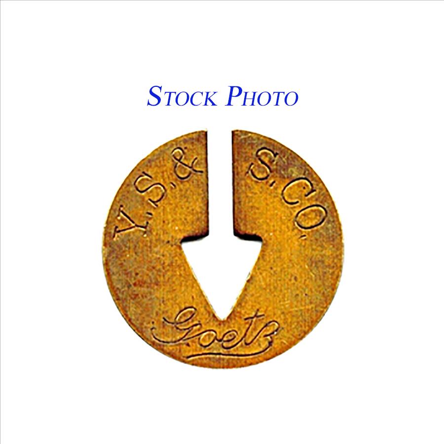 Vintage Pay-Telephone Tokens (5) - Goetz Y.S. & S. Co., Chicago ...