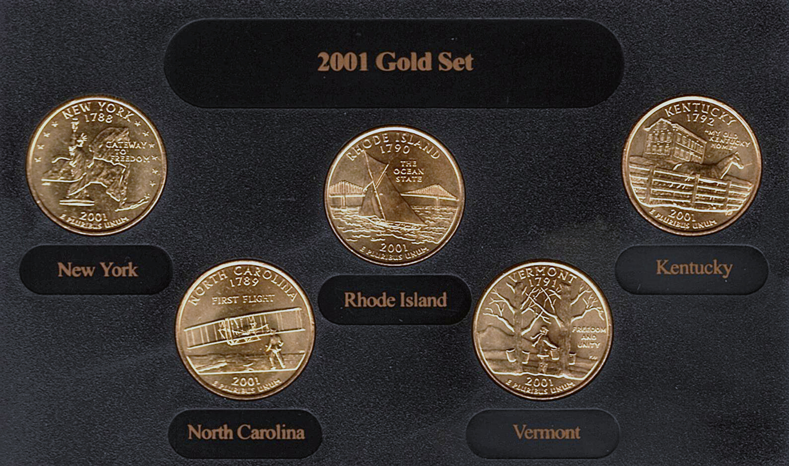 2001 Gold Edition State Quarter Collection | Property Room