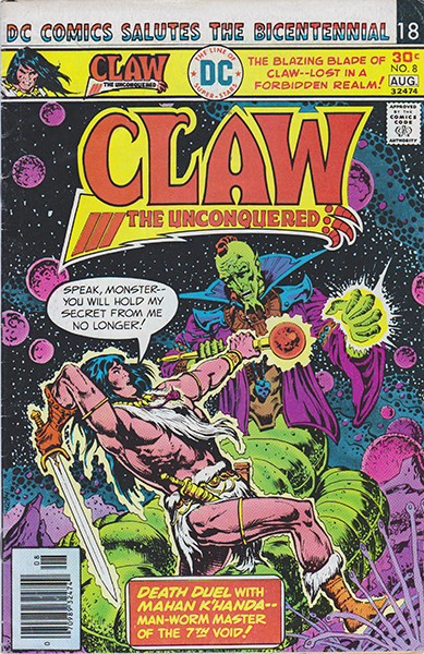 1976 DC: "Claw, the Unconquered" #8 (DC Comics Salutes the Bicentennial ...