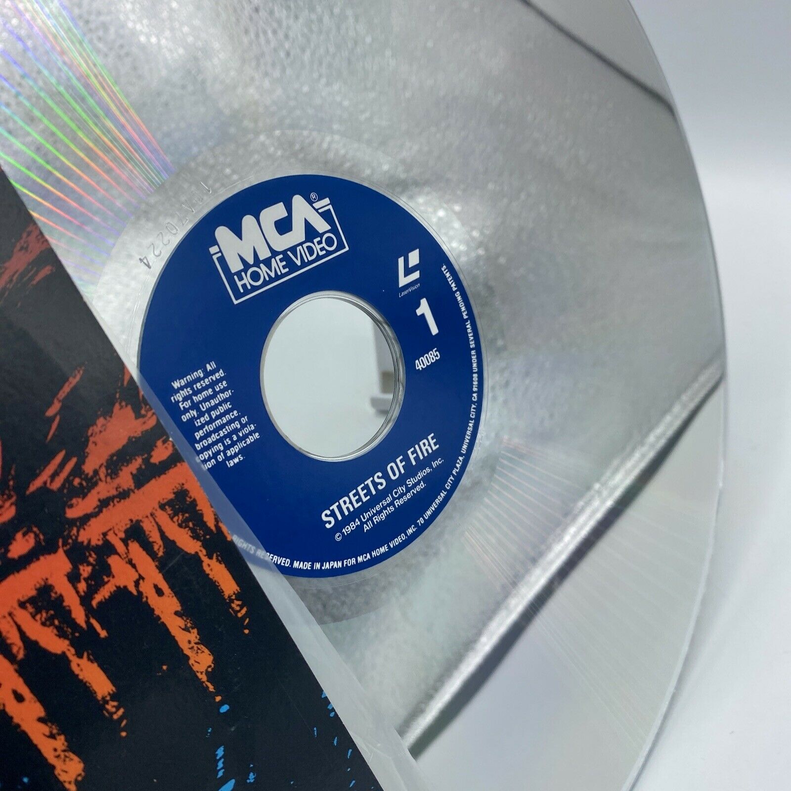 1983 Laser VideoDisc MCA: "Streets of Fire" | Property Room