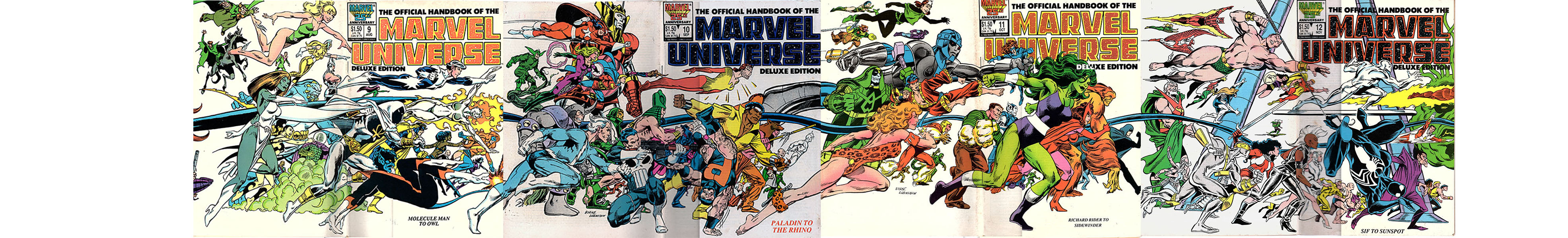 1986 Marvel CG: Marvel Universe Issues #9, 10, 11, 12 (Wrap-Around ...