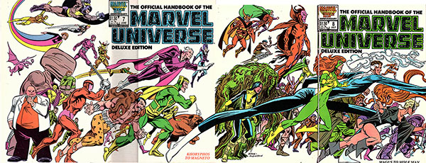 1986 Marvel CG: Marvel Universe Issues #7, 8 (Wrap-Around Covers That ...