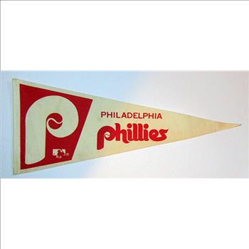 1980 Philadelphia Phillies WS Felt Pennant | Property Room