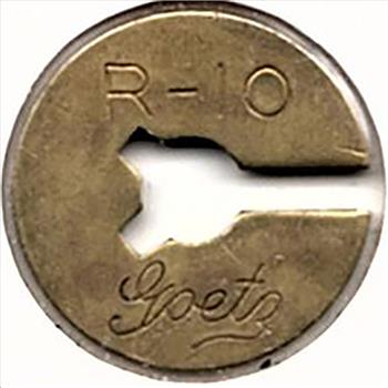 Vintage Pay-Telephone Tokens (5) - Goetz Y.S. & S. Co., Chicago ...