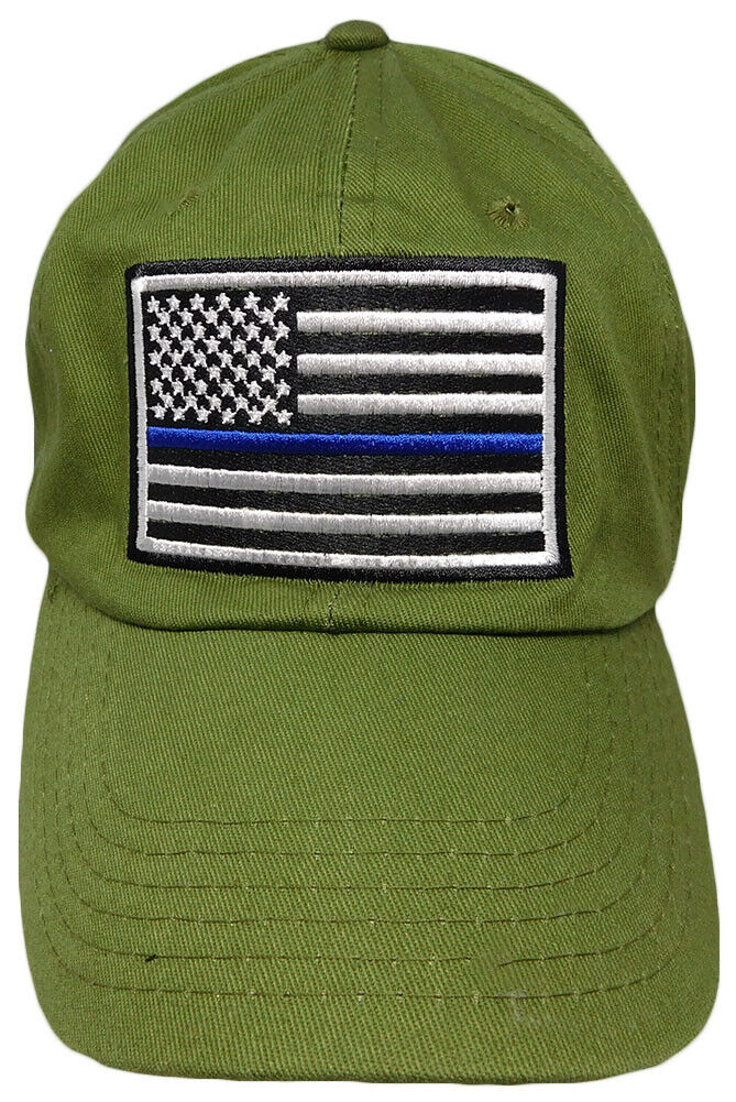 Police Thin Blue Line Olive Cap | Property Room