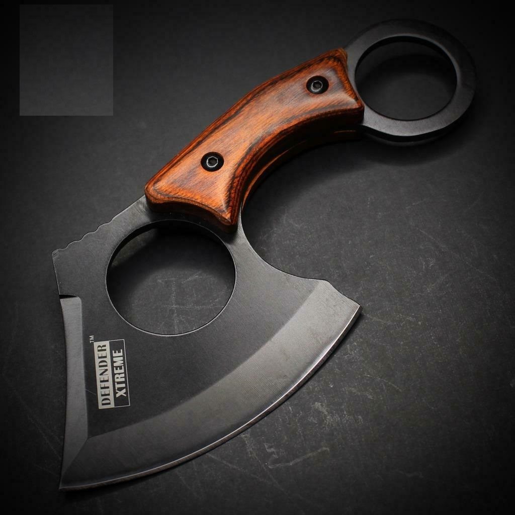 Tactical Karambit Style Throwing Axe - Black | Property Room