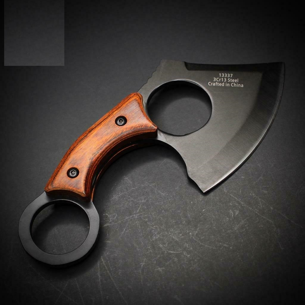 Tactical Karambit Style Throwing Axe - Black | Property Room