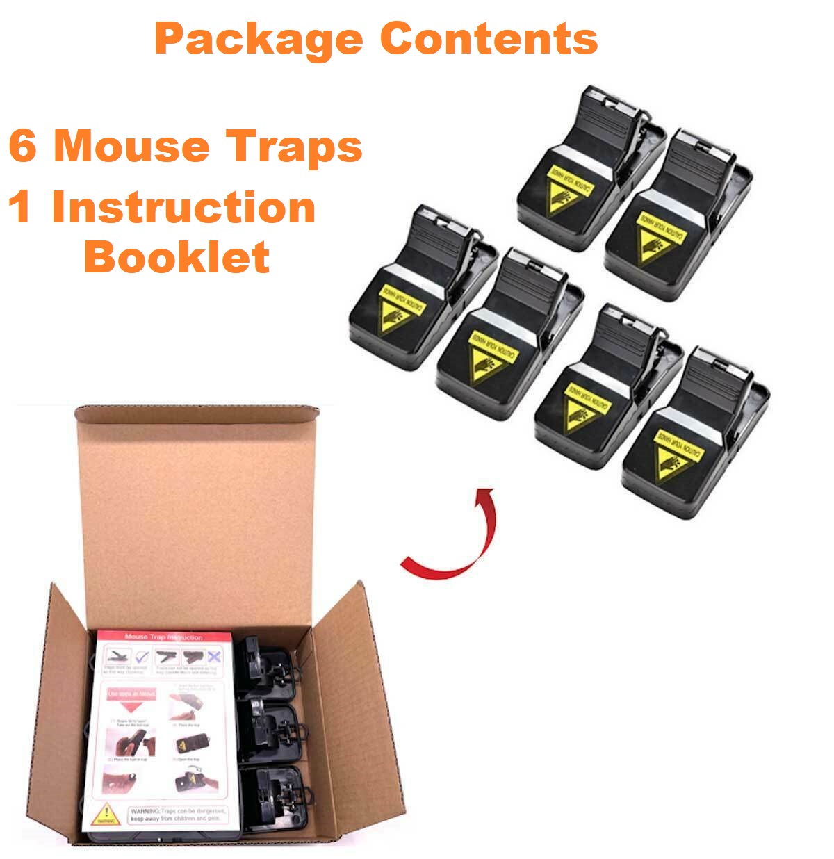6 pc Heavy Duty Mouse Traps | Property Room