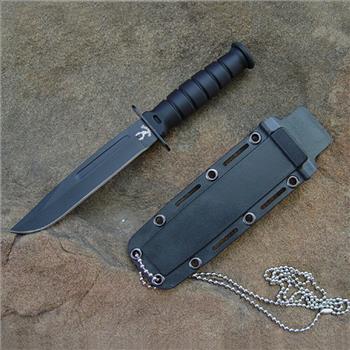 6" Tactical Fixed Blade Combat Knife - Black | Property Room