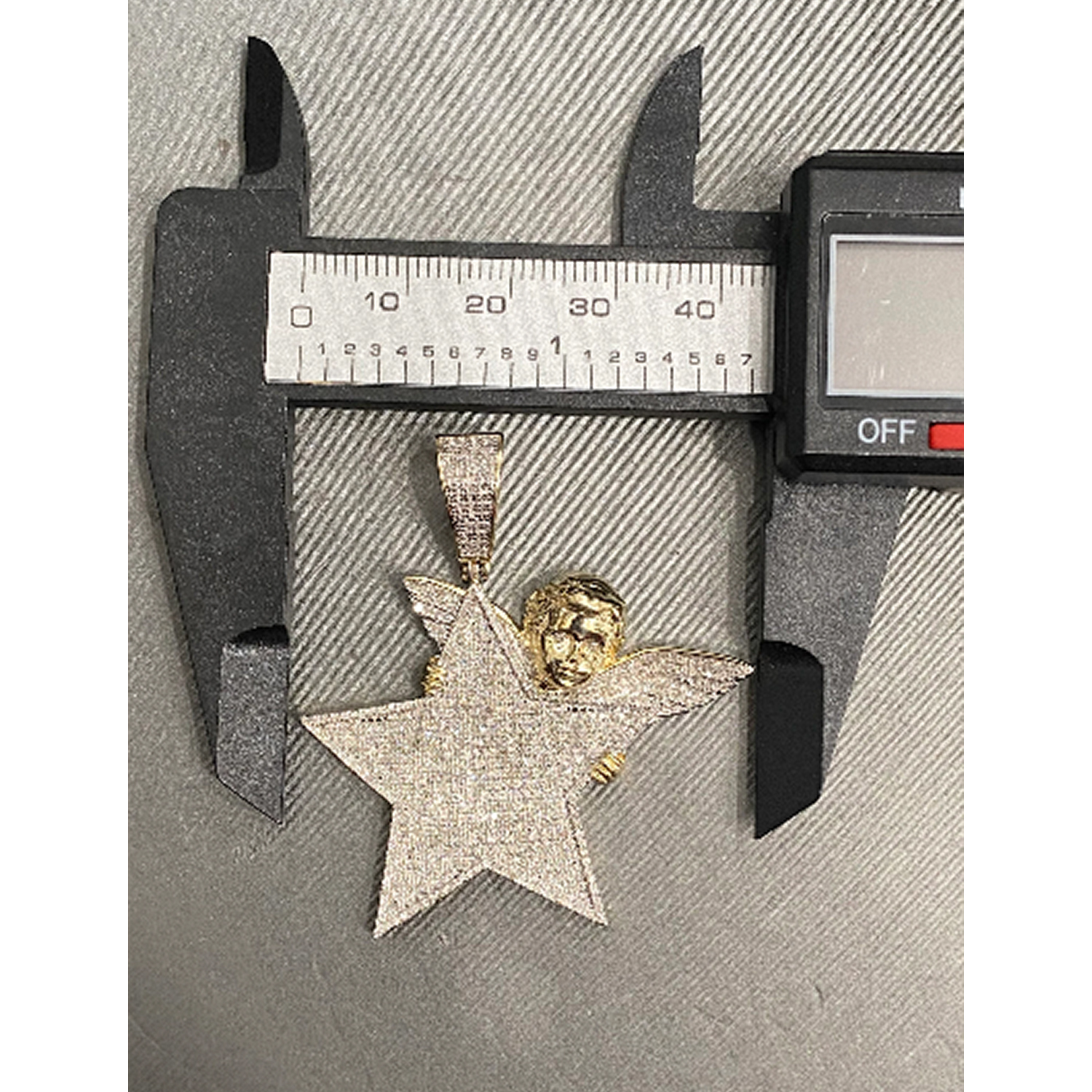 10k Yellow Gold Diamond 1.07ct Diamond Star with little boy Diamond ...