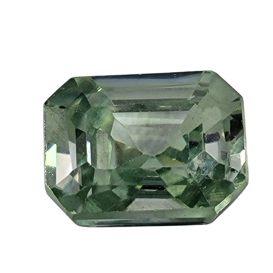 Extraordinary 2.18 ct Octagon Green DiamondLuxe(tm) Diamond Substitute ...