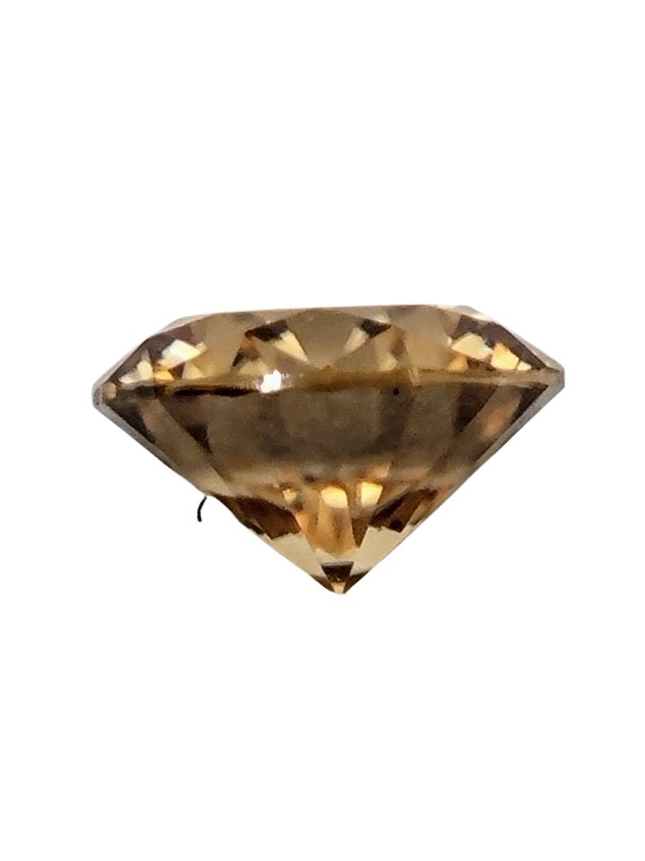 Rare 7 ct Yellow Gold DiamondLuxe(tm) Diamond Substitute Loose Stone ...