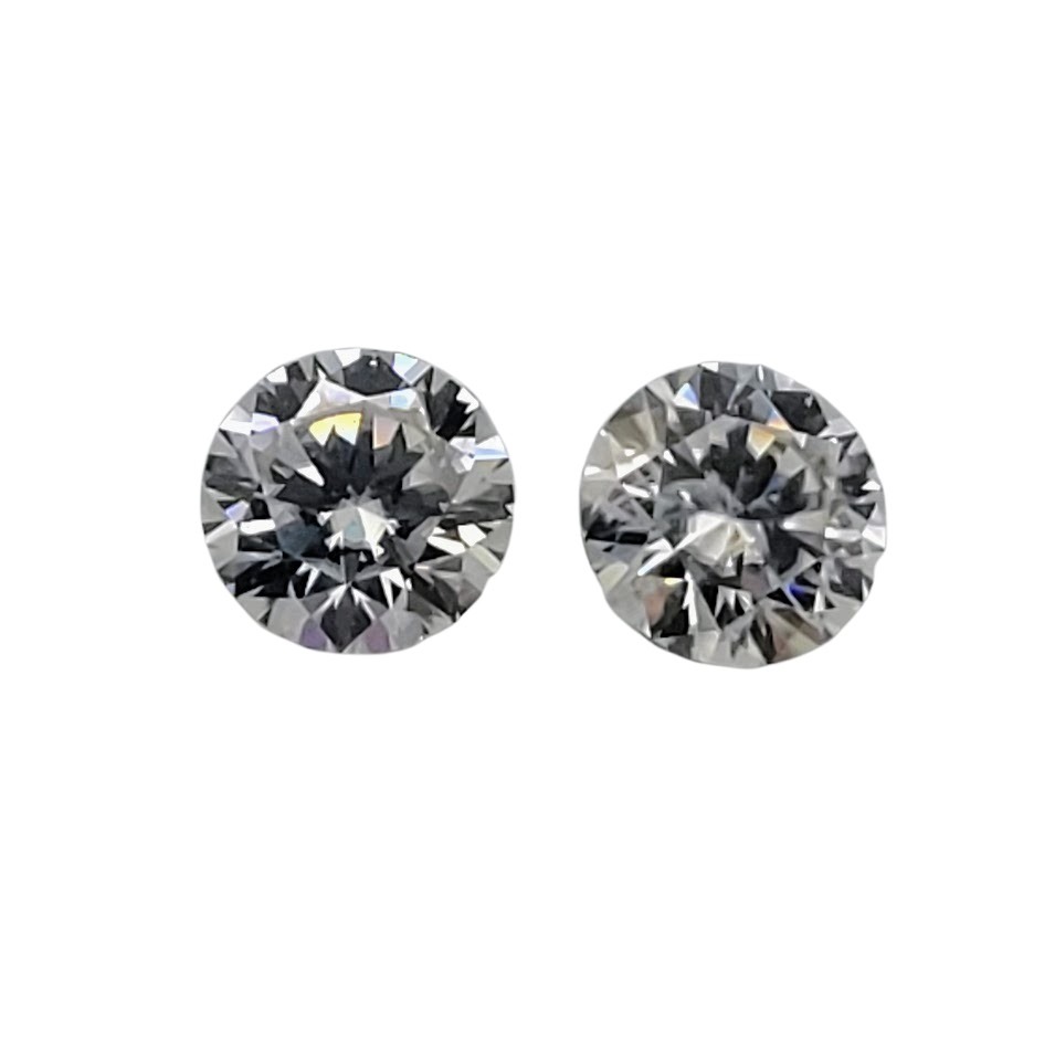 4.3 ct Glorious Pair of DiamondLuxe(tm) Diamond Substitute Stones ...