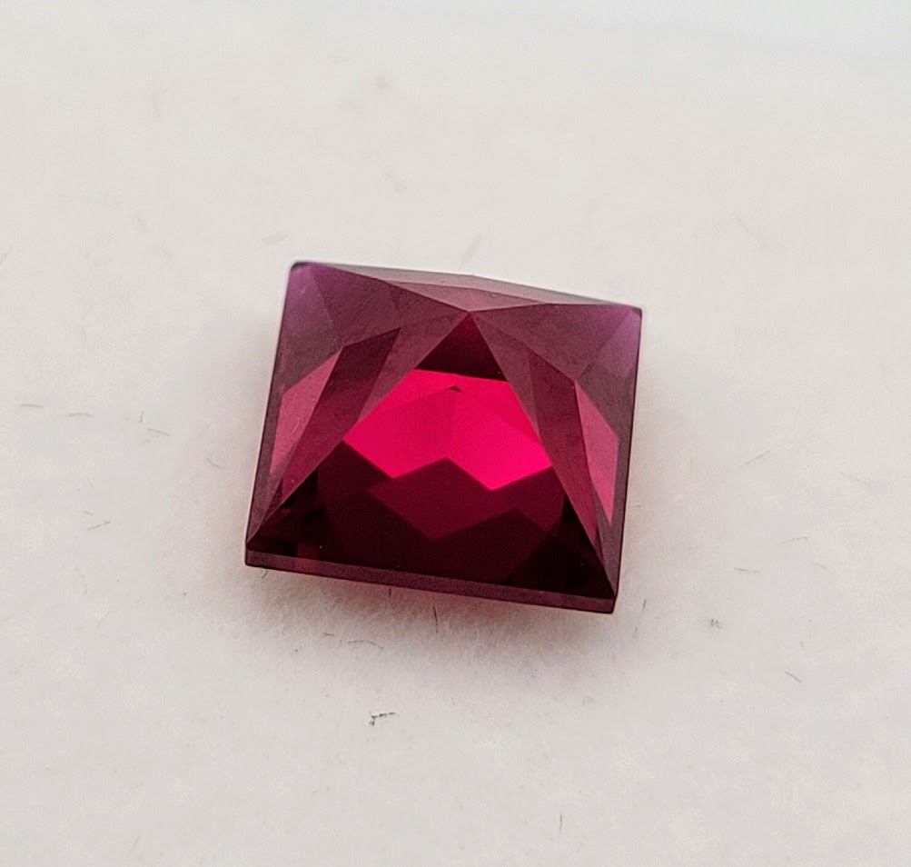 Majestic Certified Red Ruby, Princess Fine Cut AAA Clarity Nice 3.4 ...