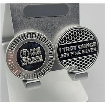 Two Brilliant 1 Ounce Silver Coins, .999 pure, Newly Minted in the US ...