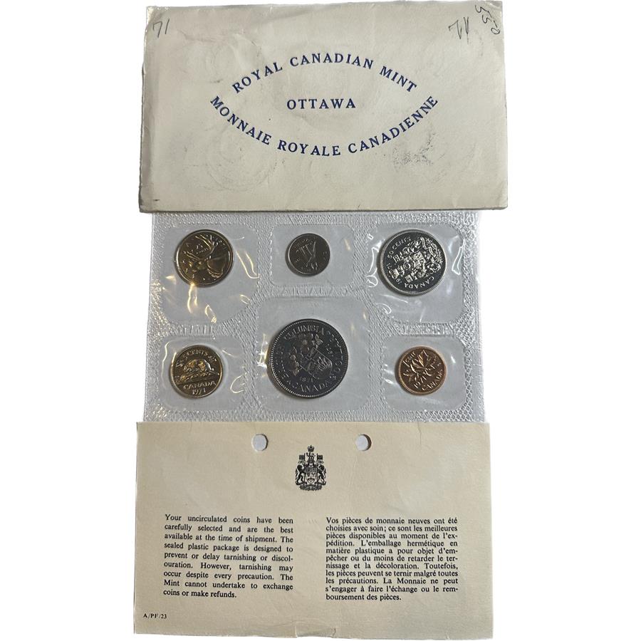 >1971 Royal Canadian Mint Ottawa - 6 coins in Original Mint Packaging ...