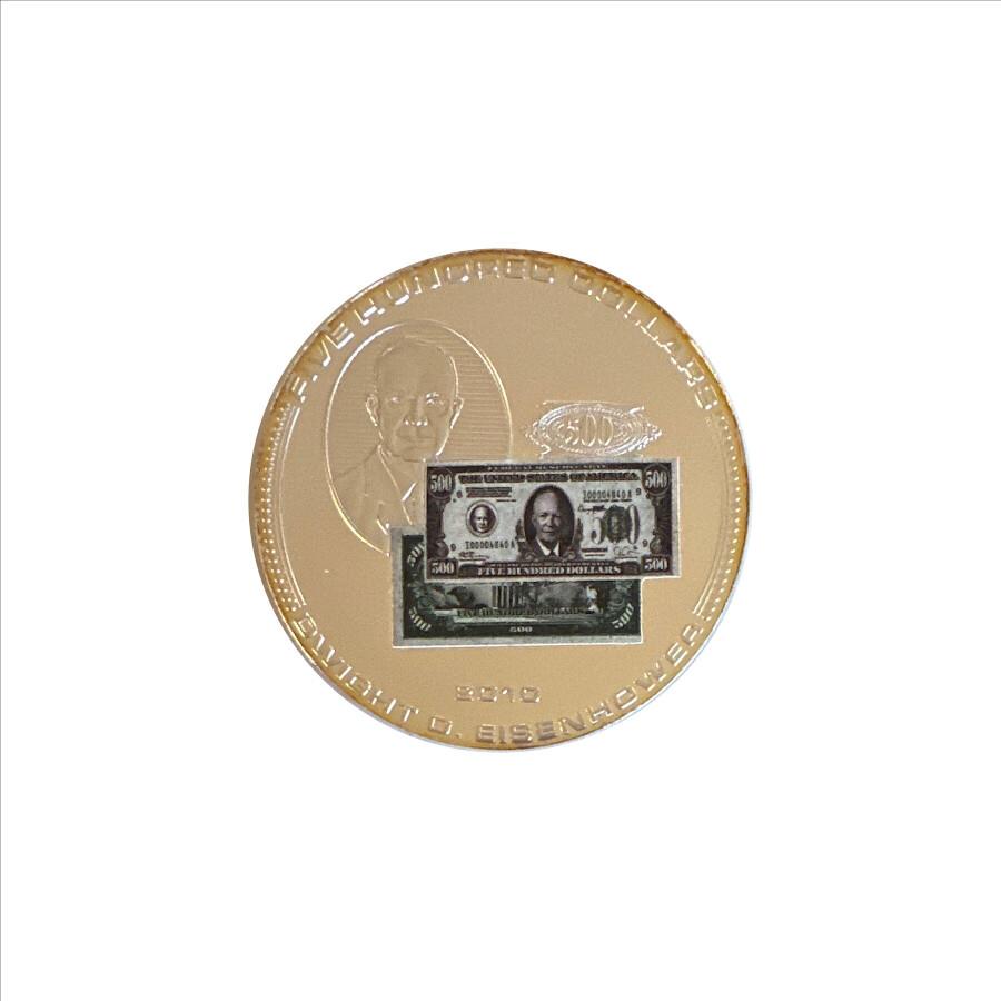- 2010 U.S. Banknote Tributes Medal - Dwight D. Eisenhower - Five ...