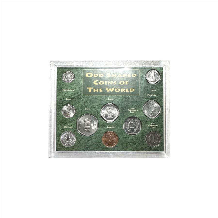 The Odd Shaped Coins of the World Set - Featuring India, Chile ...