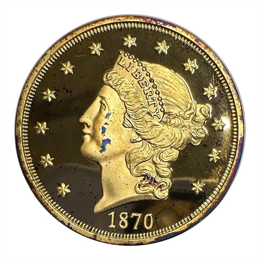 1870-CC U.S. Liberty Twenty ($20) Dollars Replica Coin - Numbered on ...