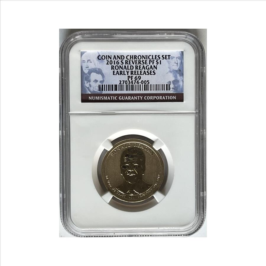 * 2016-S U.S. Reverse Proof Ronald Reagan One Dollar - Coin ...