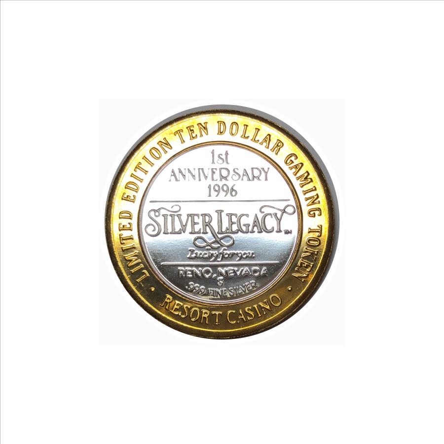 Silver Strike! Collector's Series $10 Silver Gaming Token -Silver ...