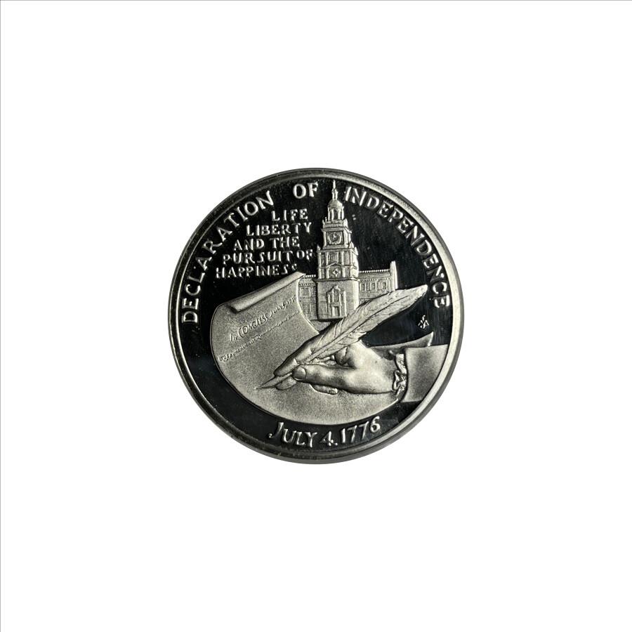 . 1976 Silver Bicentennial Medal Commemorating the Declaration of ...