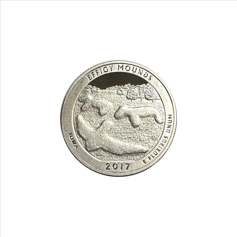 - 2017-S U.S. Mint Silver Proof Quarter - Effigy Mounds National ...
