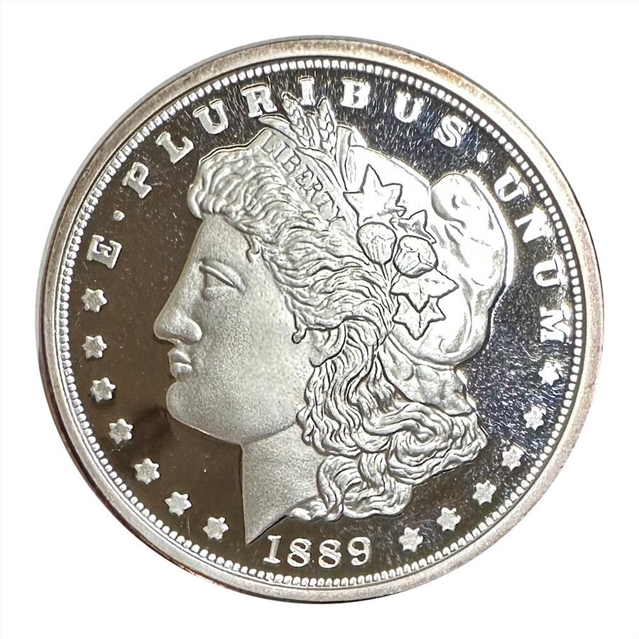 1889-CC Morgan Dollar Tribute Proof - Silver Layered - Copy #JS0242 ...